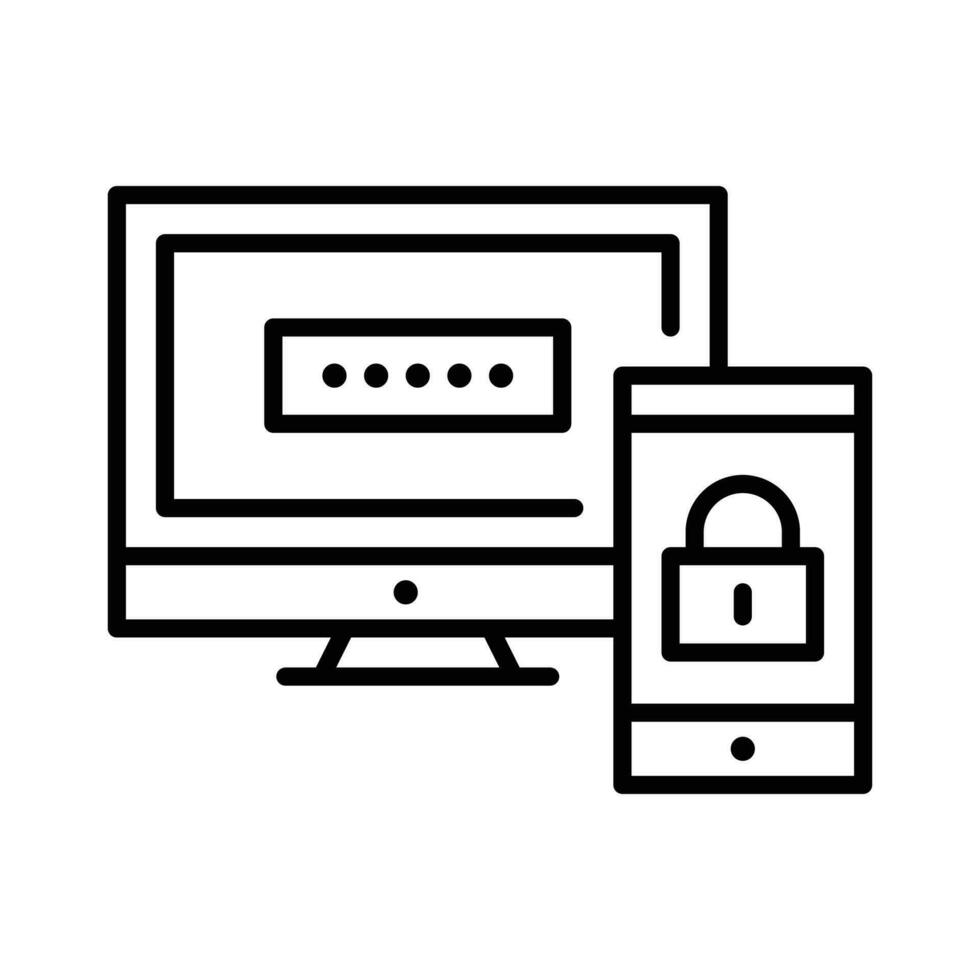 Authentication Vector Outline Icon Eps 10 File 23520491 Vector Art At Vecteezy