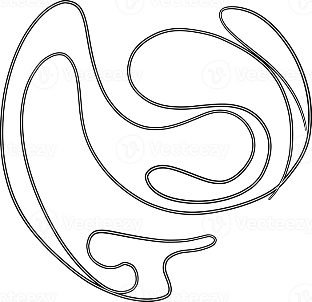 The figure is abstract line drawing. 23520788 PNG