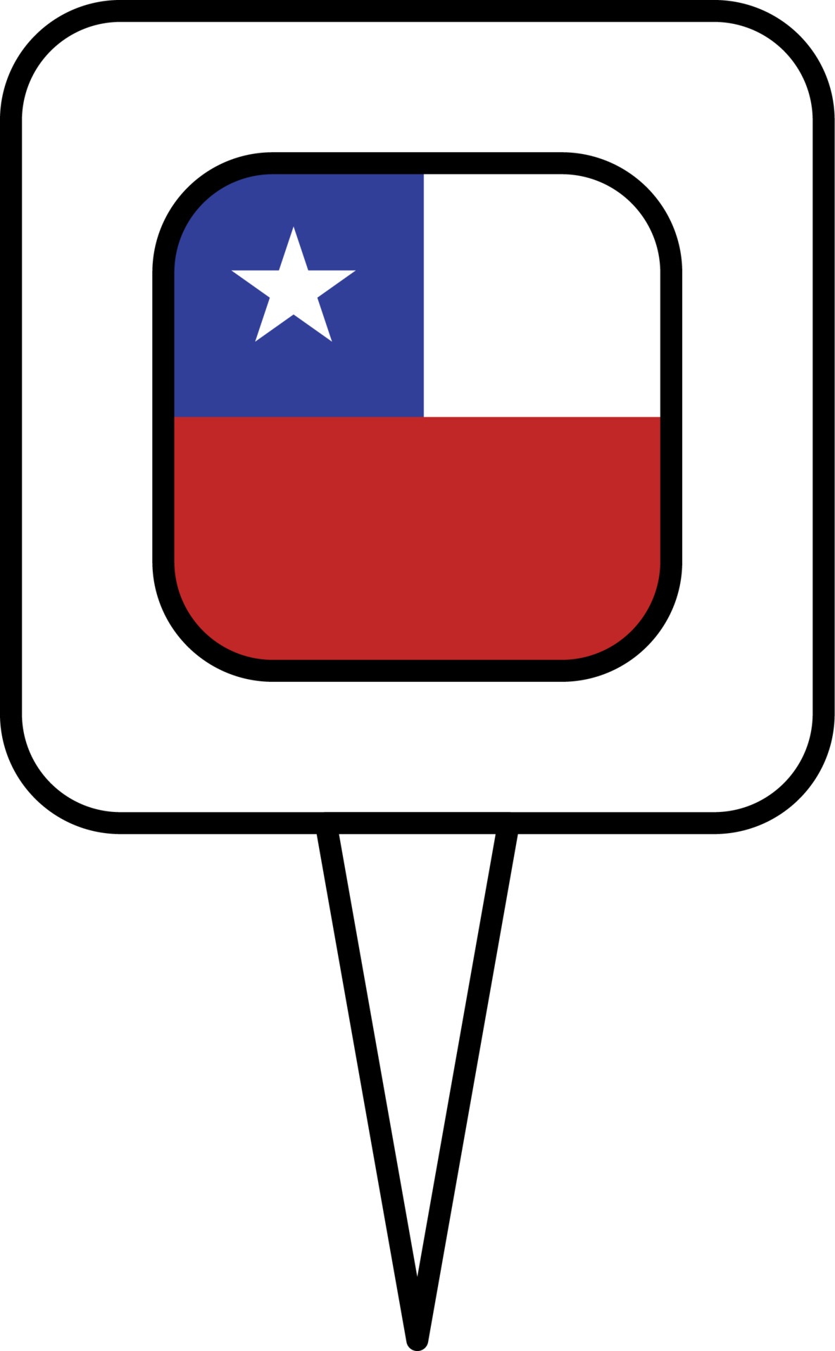 Chile Flag Pin Place Icon 23521031 Png