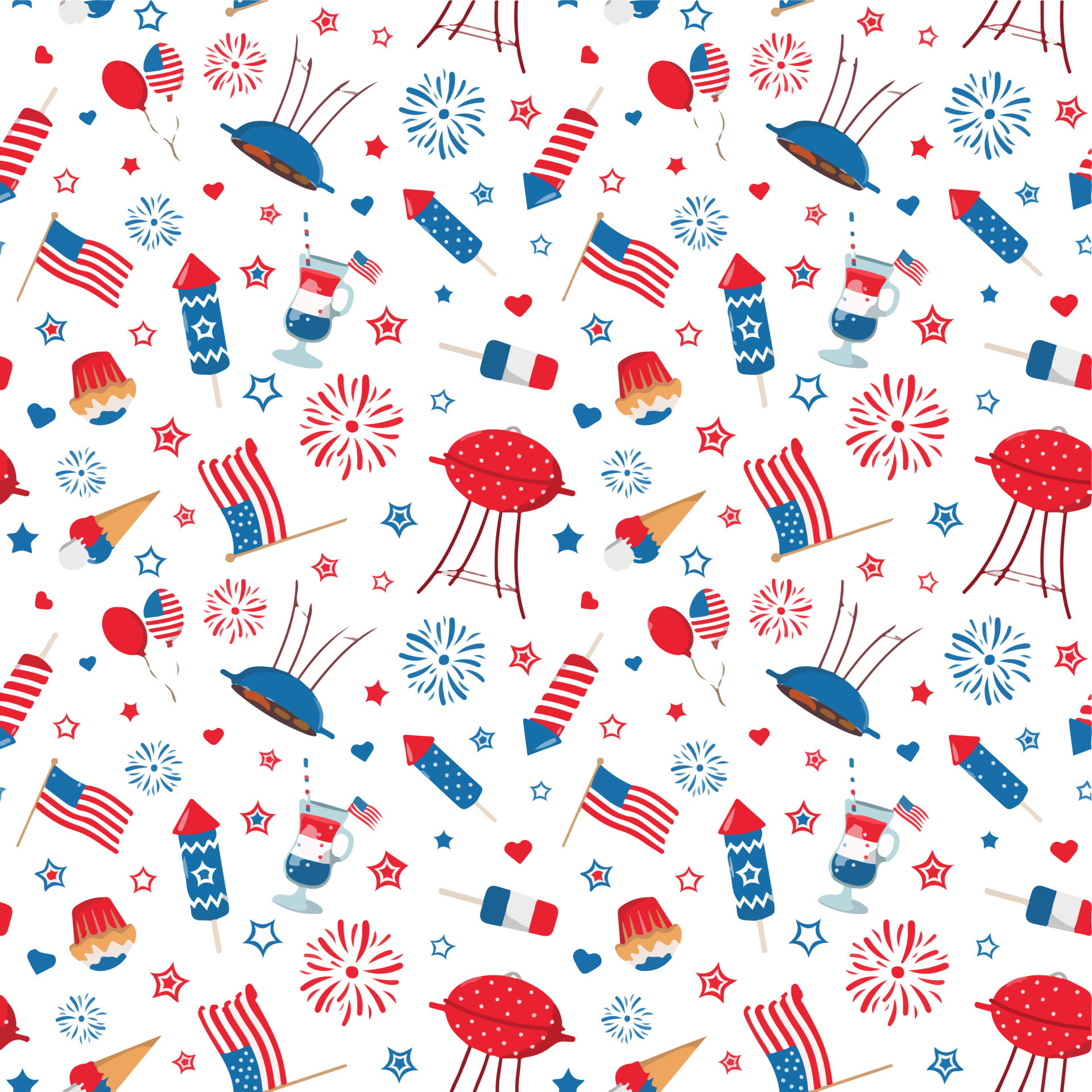 Memorial day pattern for background design graphics design 23521213 ...