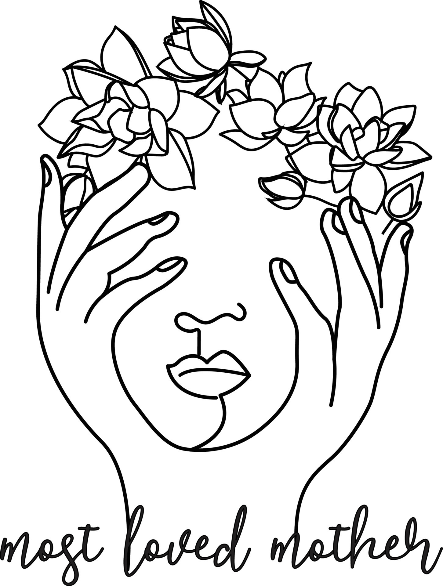 Mother's Day Boho Design Floral Mother's Day Design 23522723 Vector Art ...