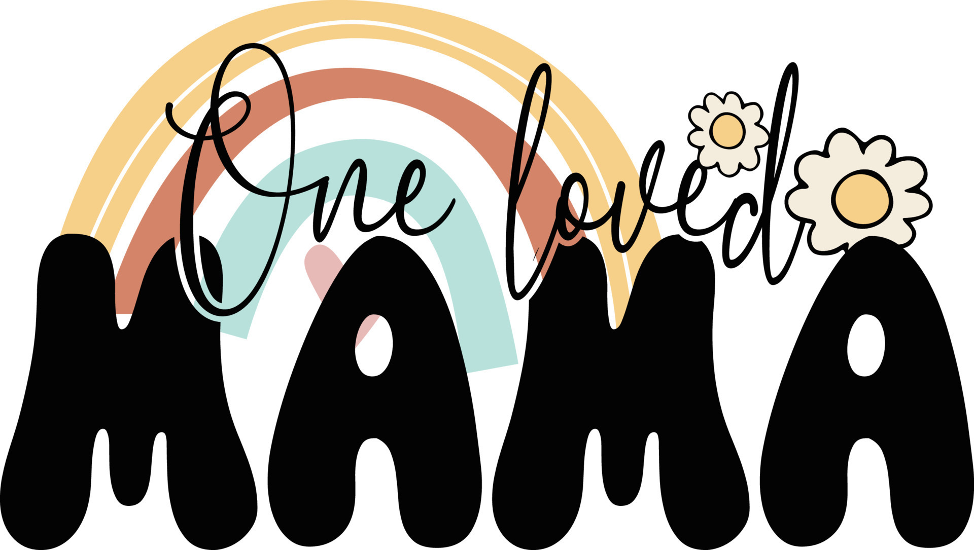 Mother's Day Boho Design Floral Mother's Day Design 23522737 Vector Art ...