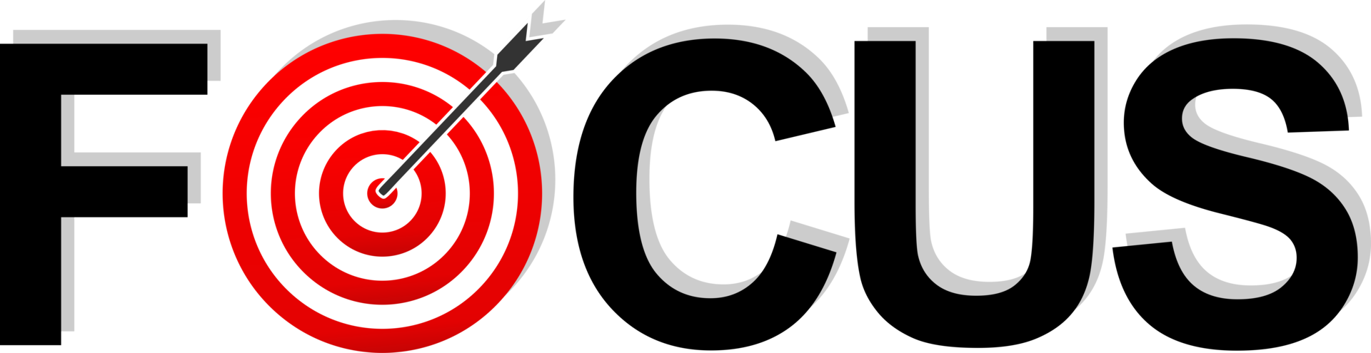 Focus letter with dart design transparent background 23524631 PNG