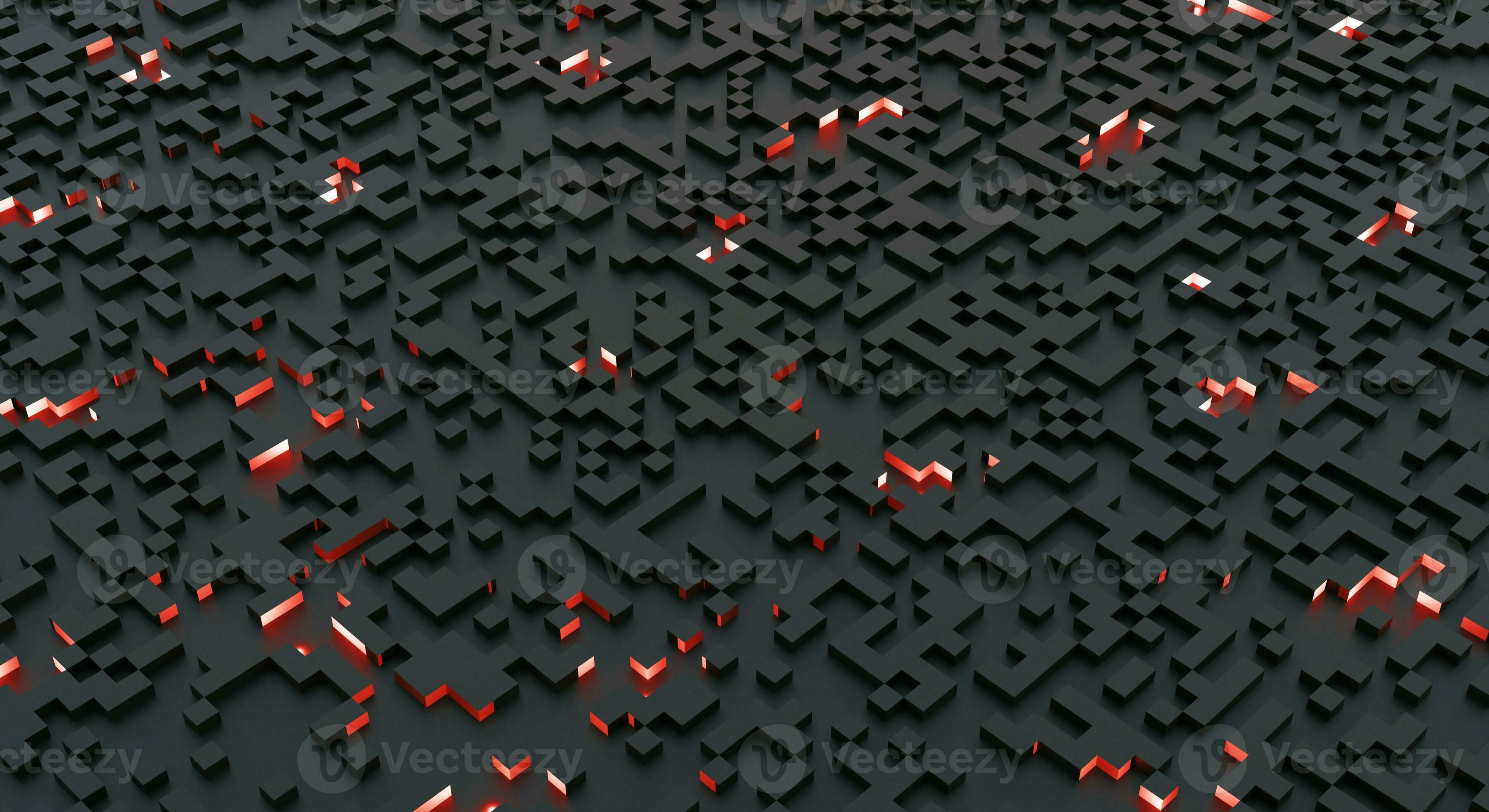 glowing pixel cube texture background pixel pattern geometric dark black wallpaper mosaic ...