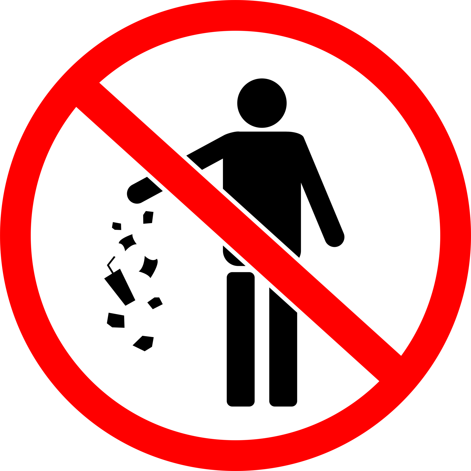 Do not litter, prohibition sign, keep it clean design transparent 23529158 PNG