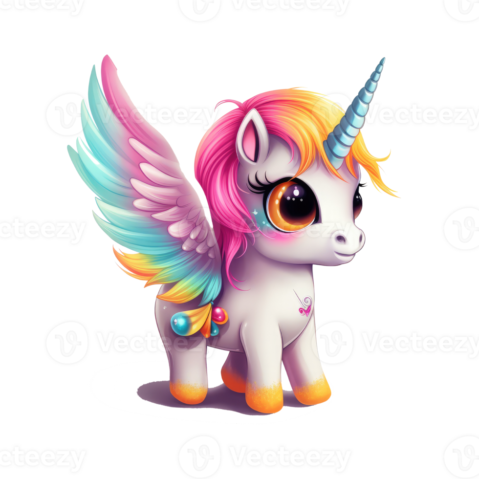 Unicorn With Wings 23529381 Png