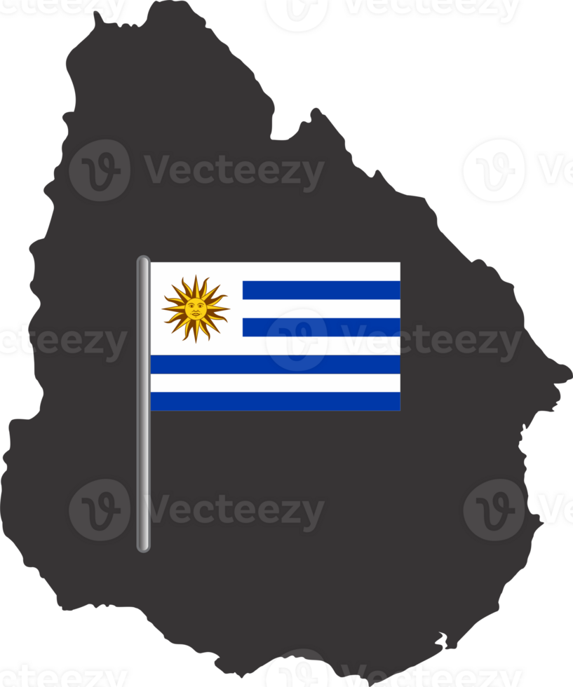Uruguay Flag Pin Map Location 23529872 Png