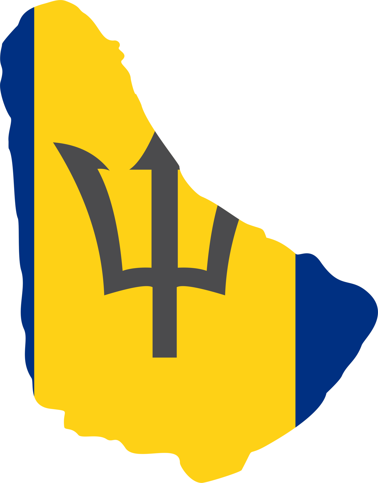 Barbados Flag Pin Map Location 23529905 Png 1621