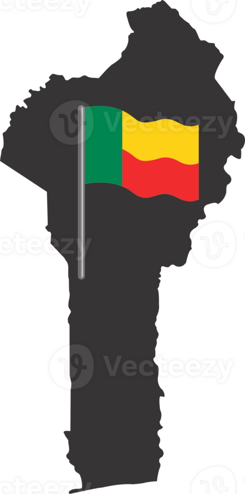 Benin Flag Pin Map Location 23529911 Png