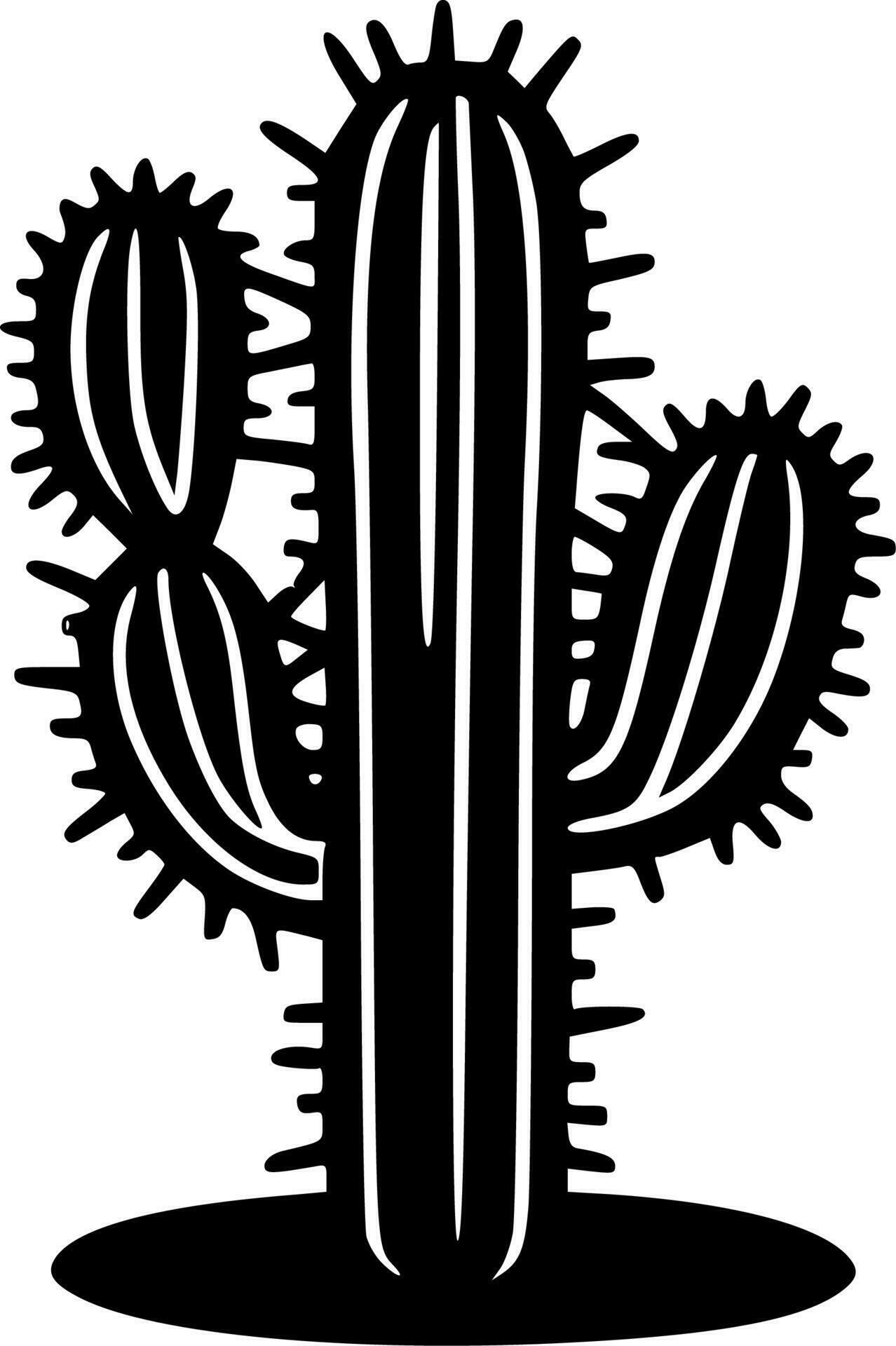 Cactus - Black and White Isolated Icon - Vector illustration 23531091 ...
