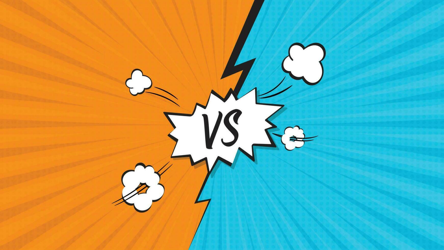 Versus Vs Comic Style Background Comic Book Style Background Classic