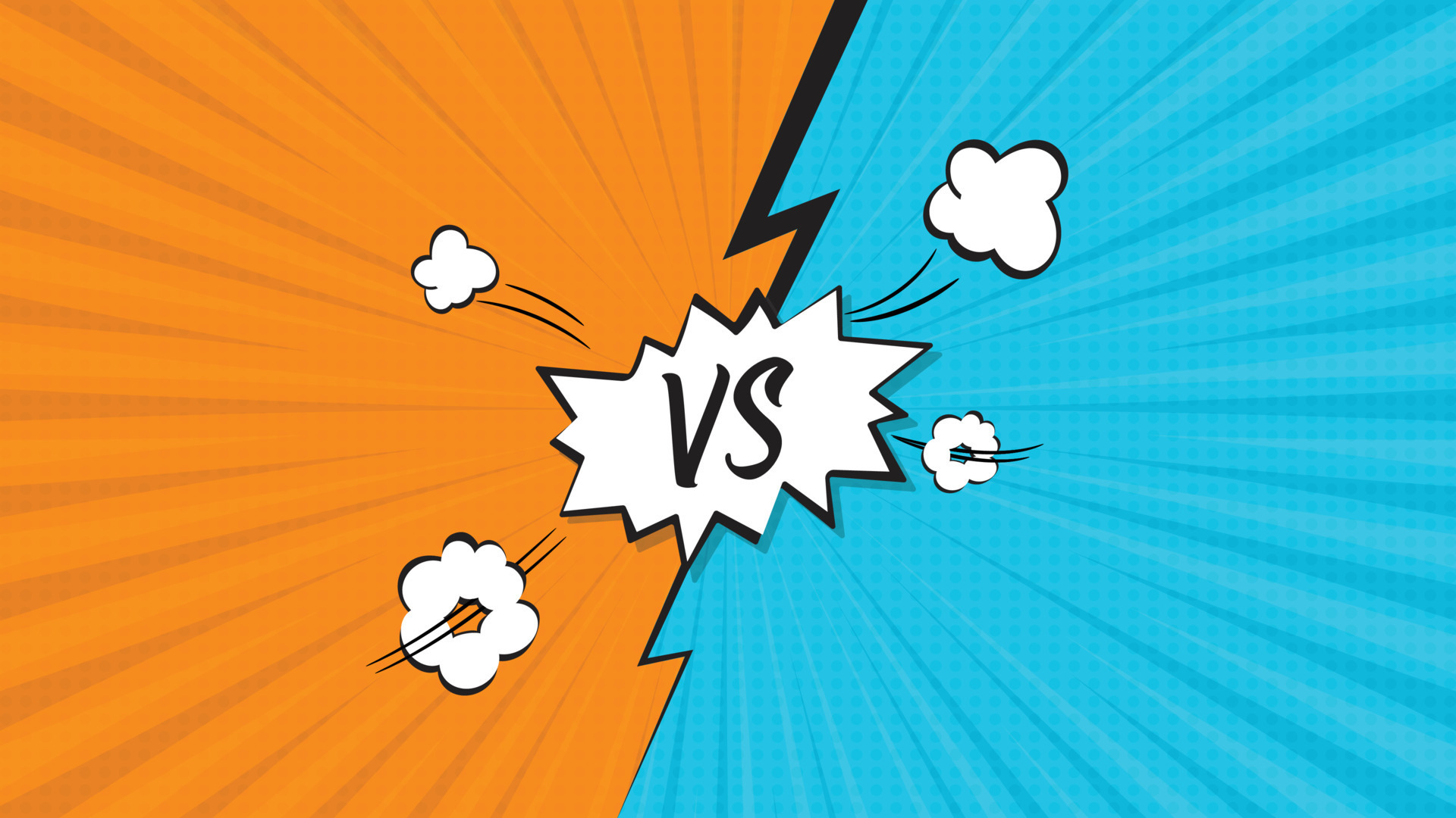 Versus Vs Comic Style Background Comic Book Style Background Classic