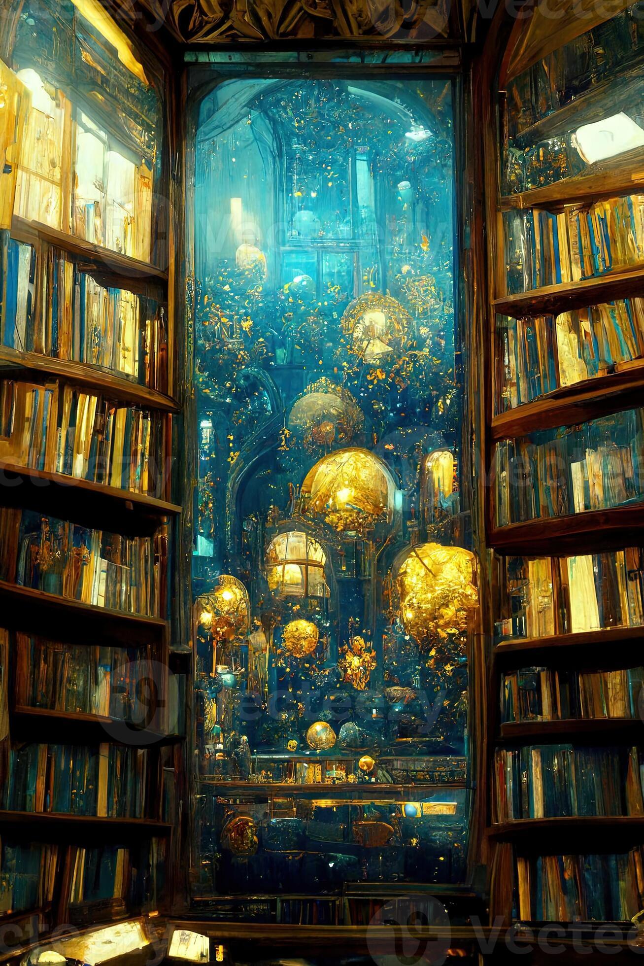 Aggregate 88 Fantasy Library Wallpaper Latest Vn