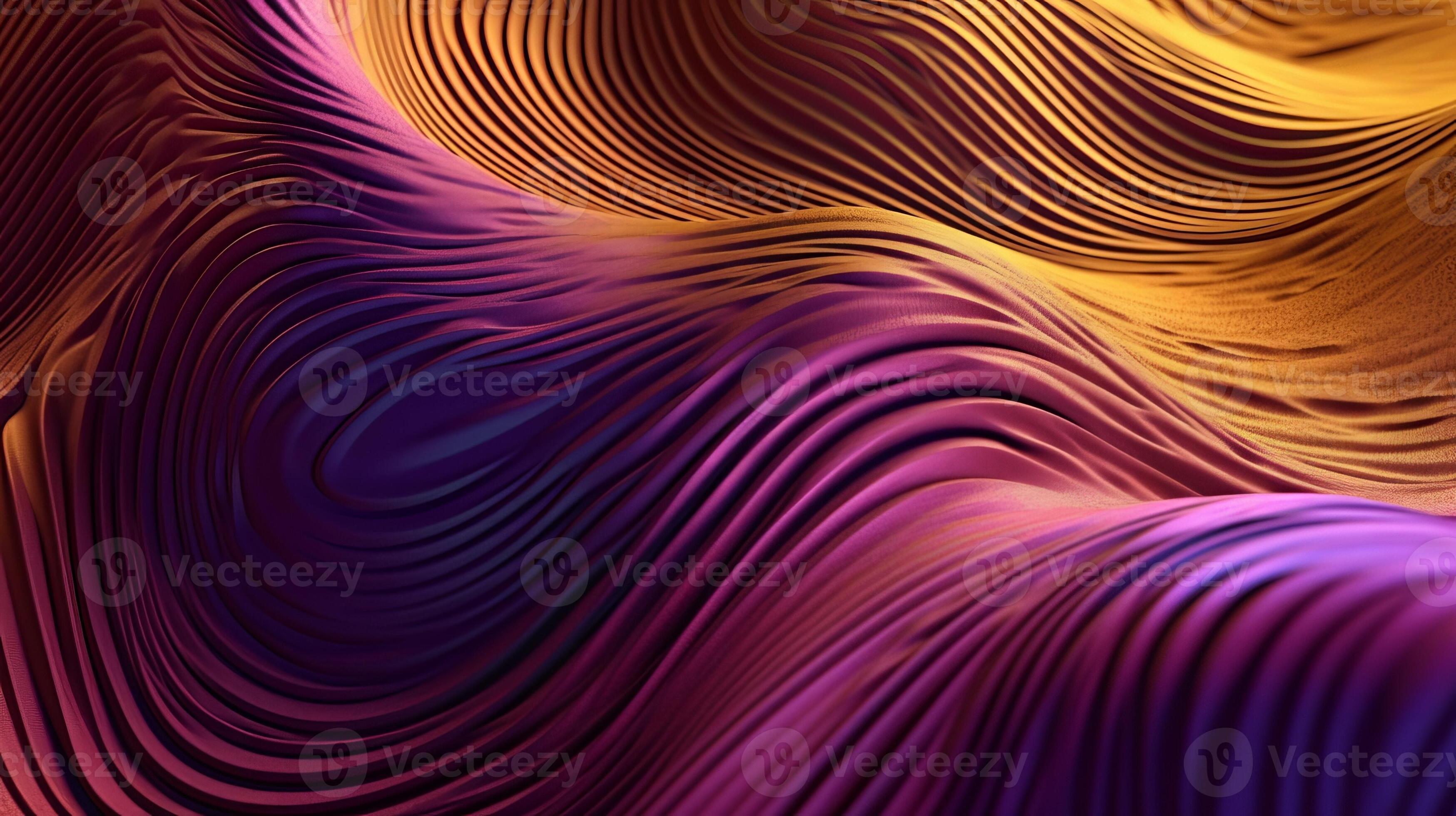 Extraordinary Establishment with Wave Shinning Gold and Purple Point ...