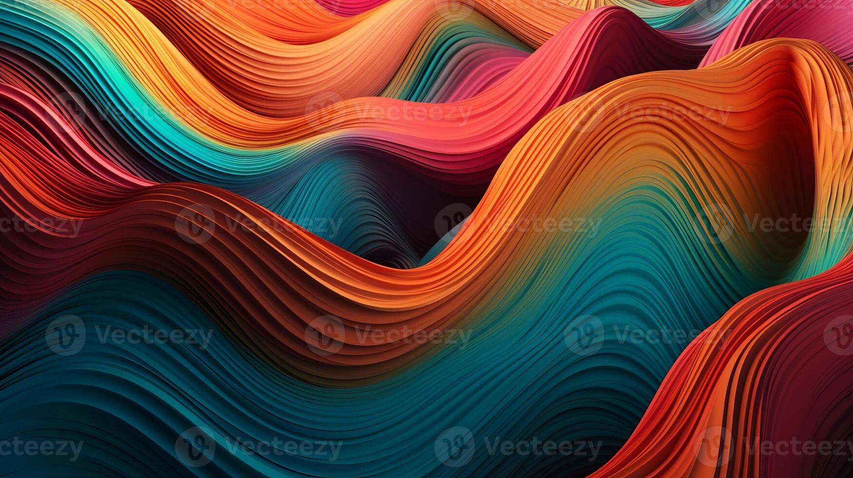 Shinning Multicolored Wave Foundation. Creative resource, 23537680 ...