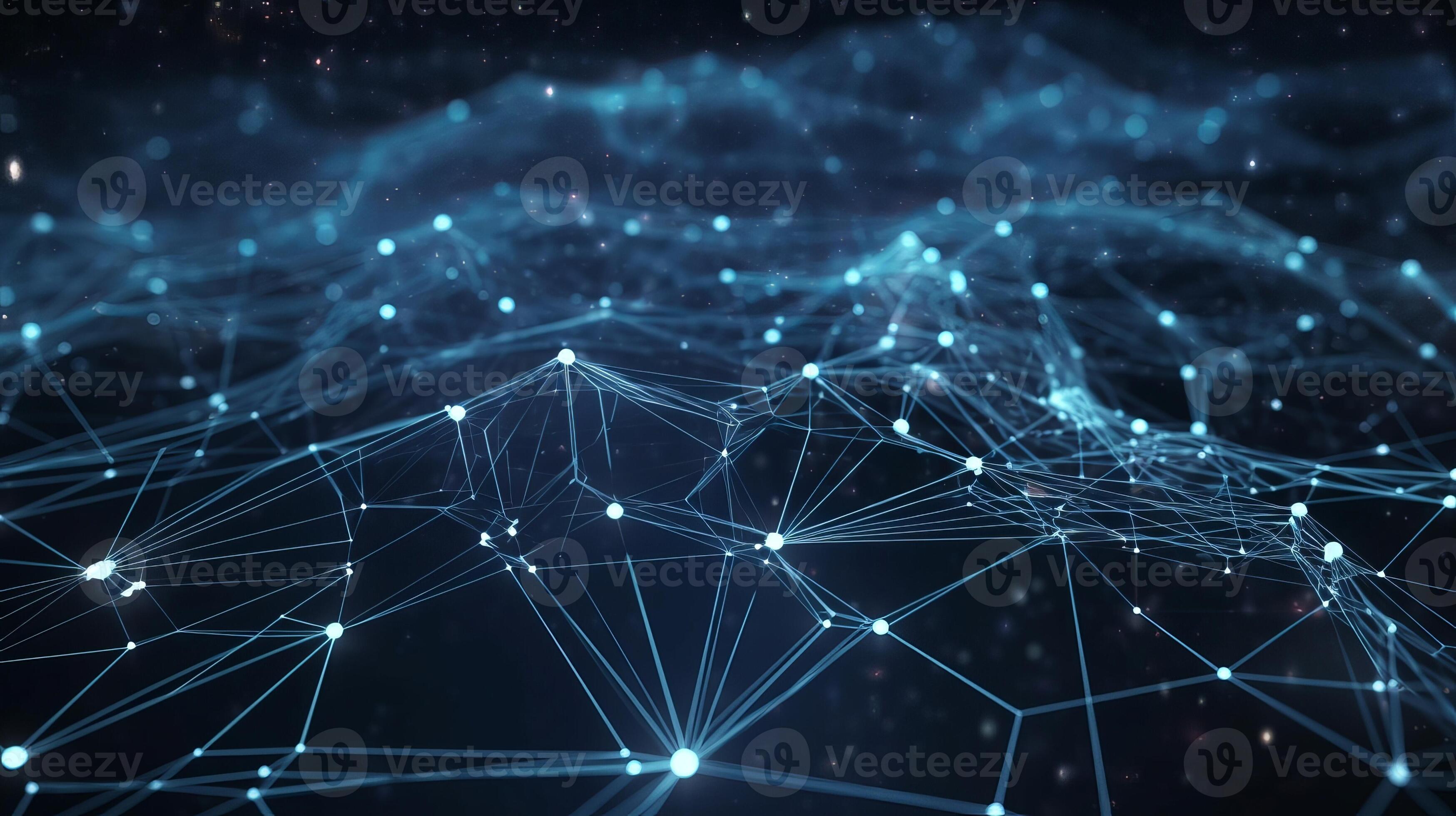 Cyber tremendous data stream. Blockchain data zones. organize line interface stream. 23537909 ...