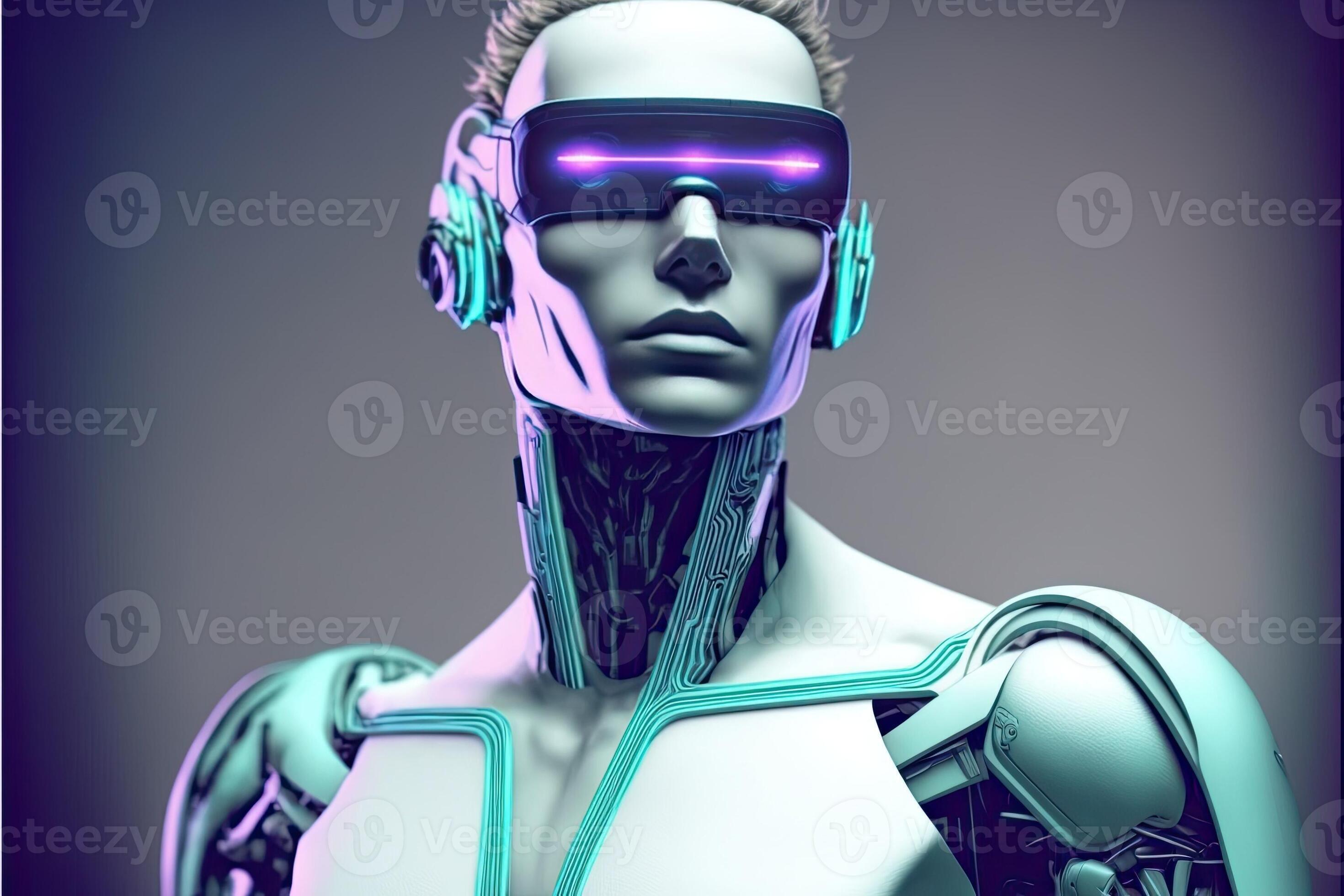 Android robot Internet technology concept. . Data science, Electronic ...