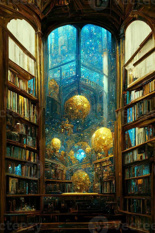 Magic Library Wallpaper