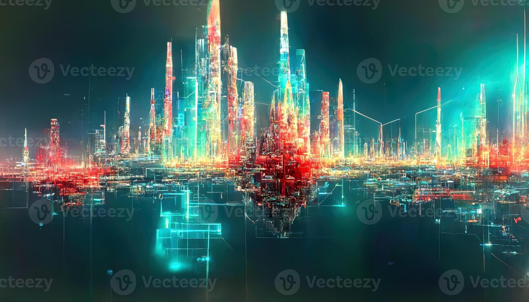 abstract tech background Floating Numbers HUD Background Matrix particles grid virtual reality ...