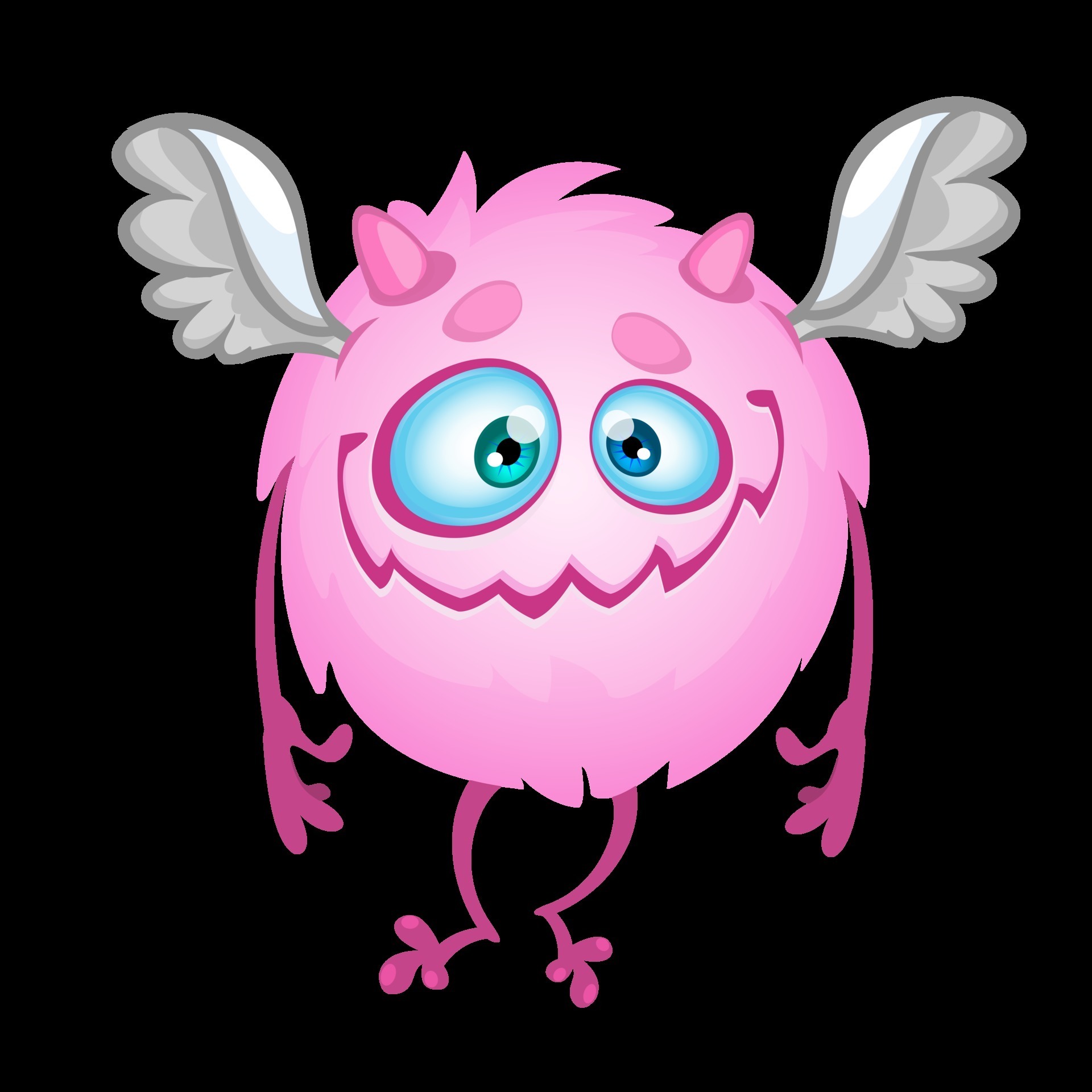 dibujos animados gracioso monstruo en amor. S t san valentin día ...