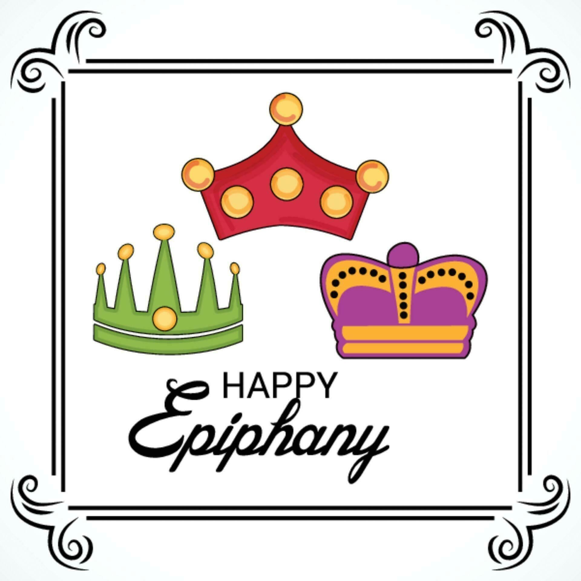 Vector illustration of a Background for Epiphany Epiphany is a ...