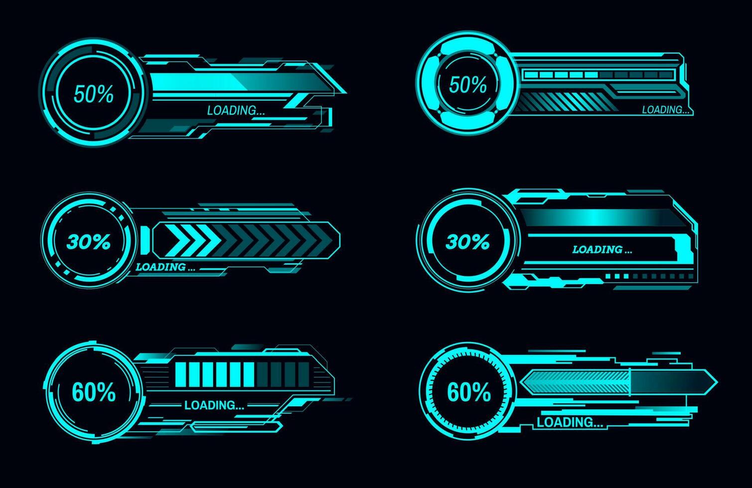 HUD futuristic loading bars, Sci Fi user interface 23542259 Vector Art ... HUD futuristic loading bars, Sci Fi user interface 23542259 Vector Art ...