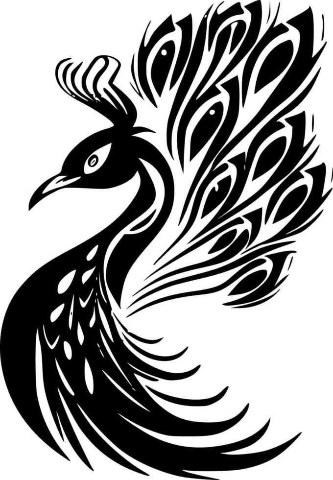 Peacock Minimalist And Flat Logo Vector Illustration 23543456