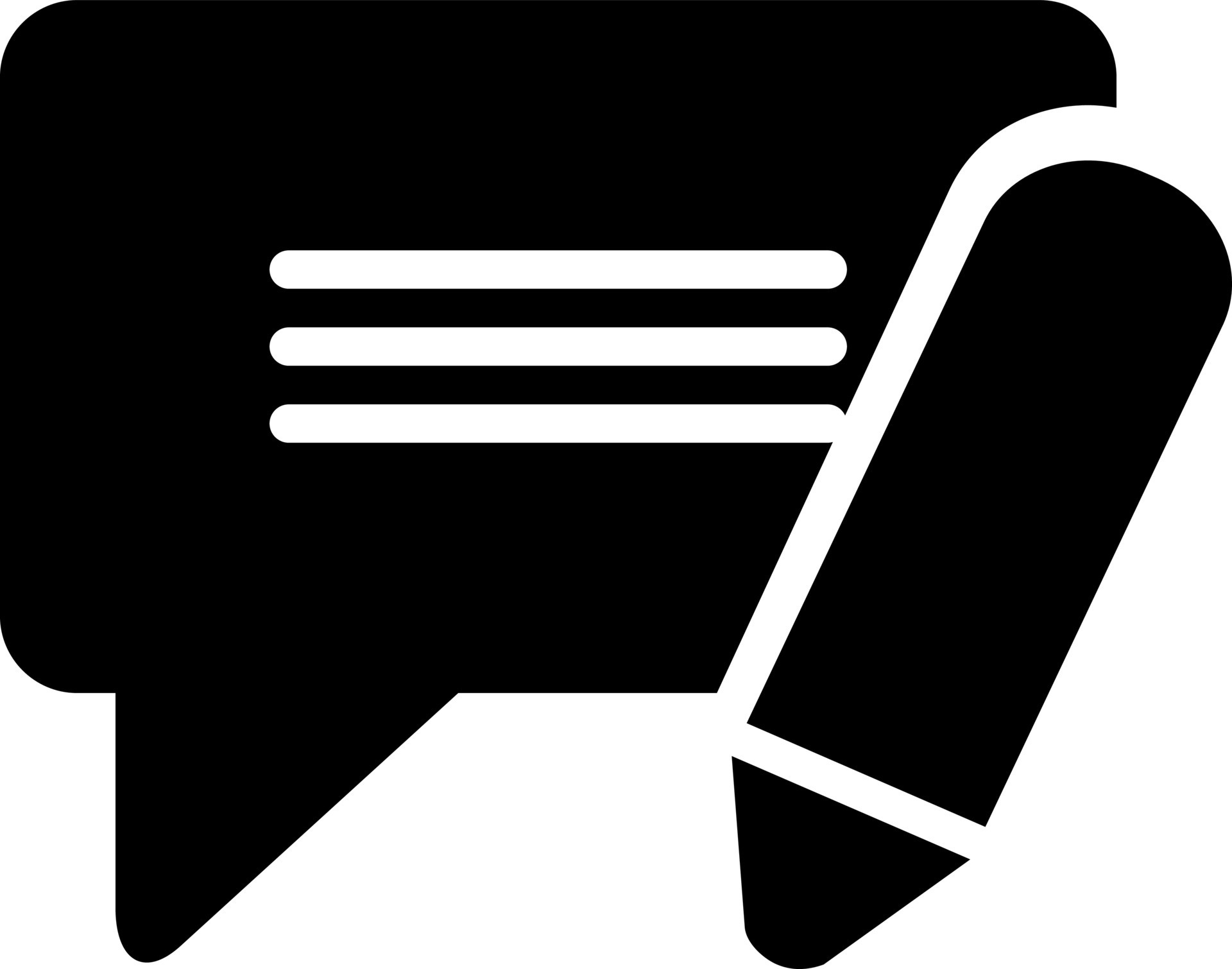 solid icon for message 23544287 Vector Art at Vecteezy