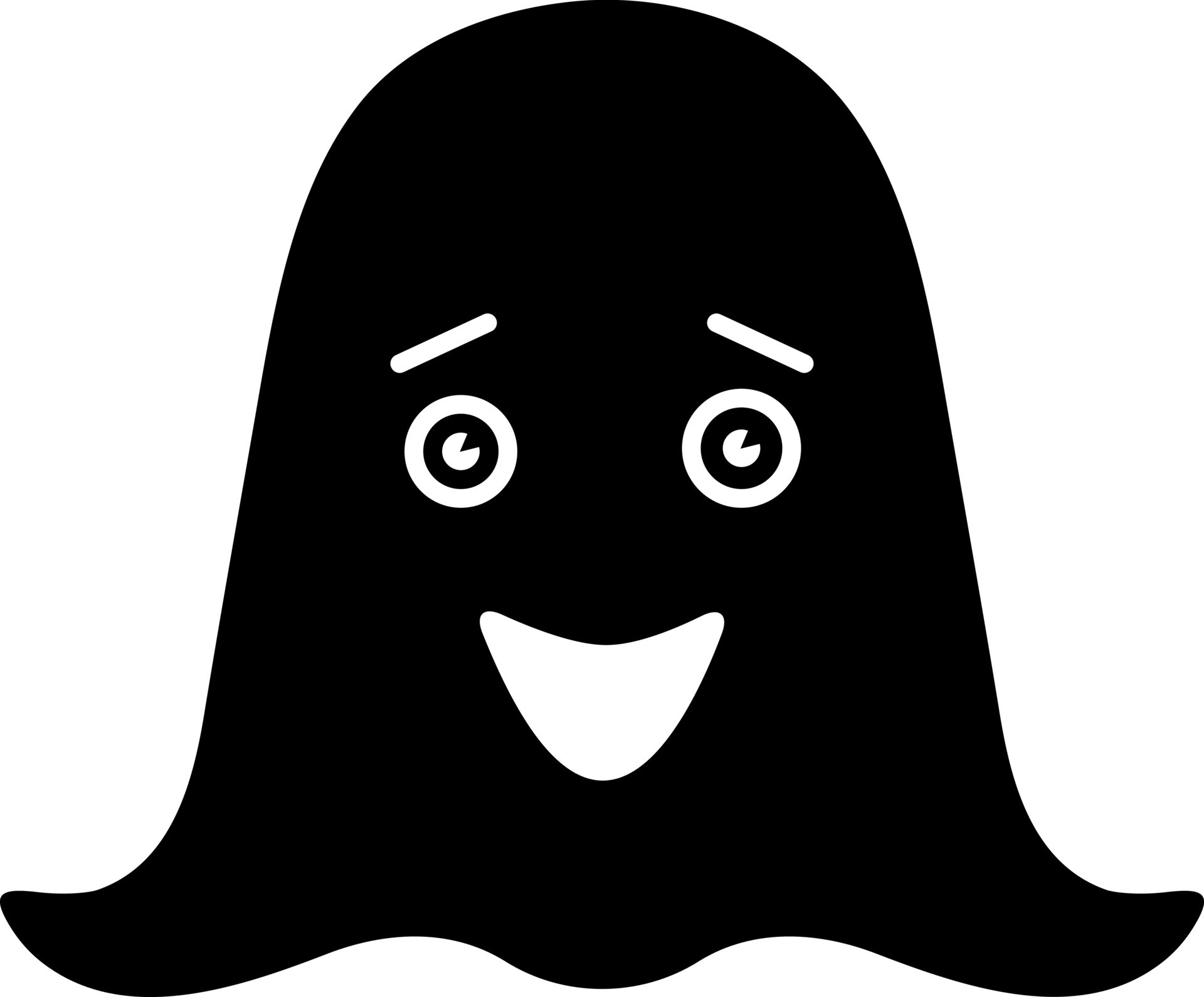 solid icon for ghost 23544583 Vector Art at Vecteezy
