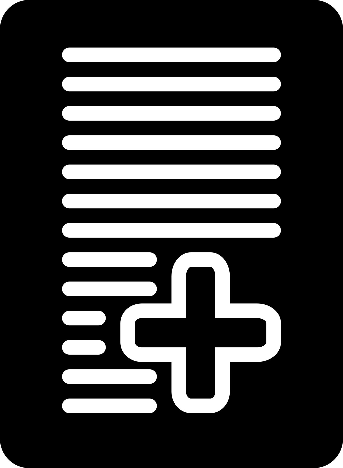 solid icon for document 23544618 Vector Art at Vecteezy