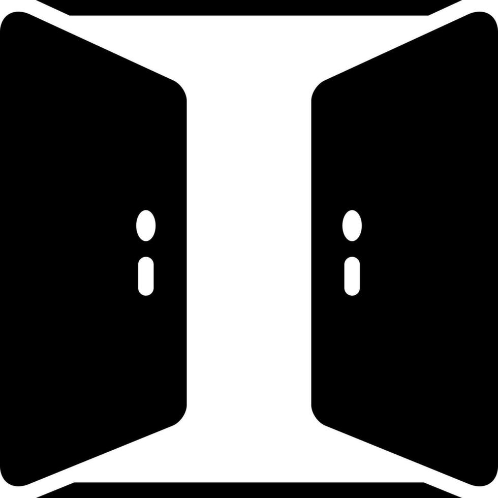 solid icon for open 23545124 Vector Art at Vecteezy