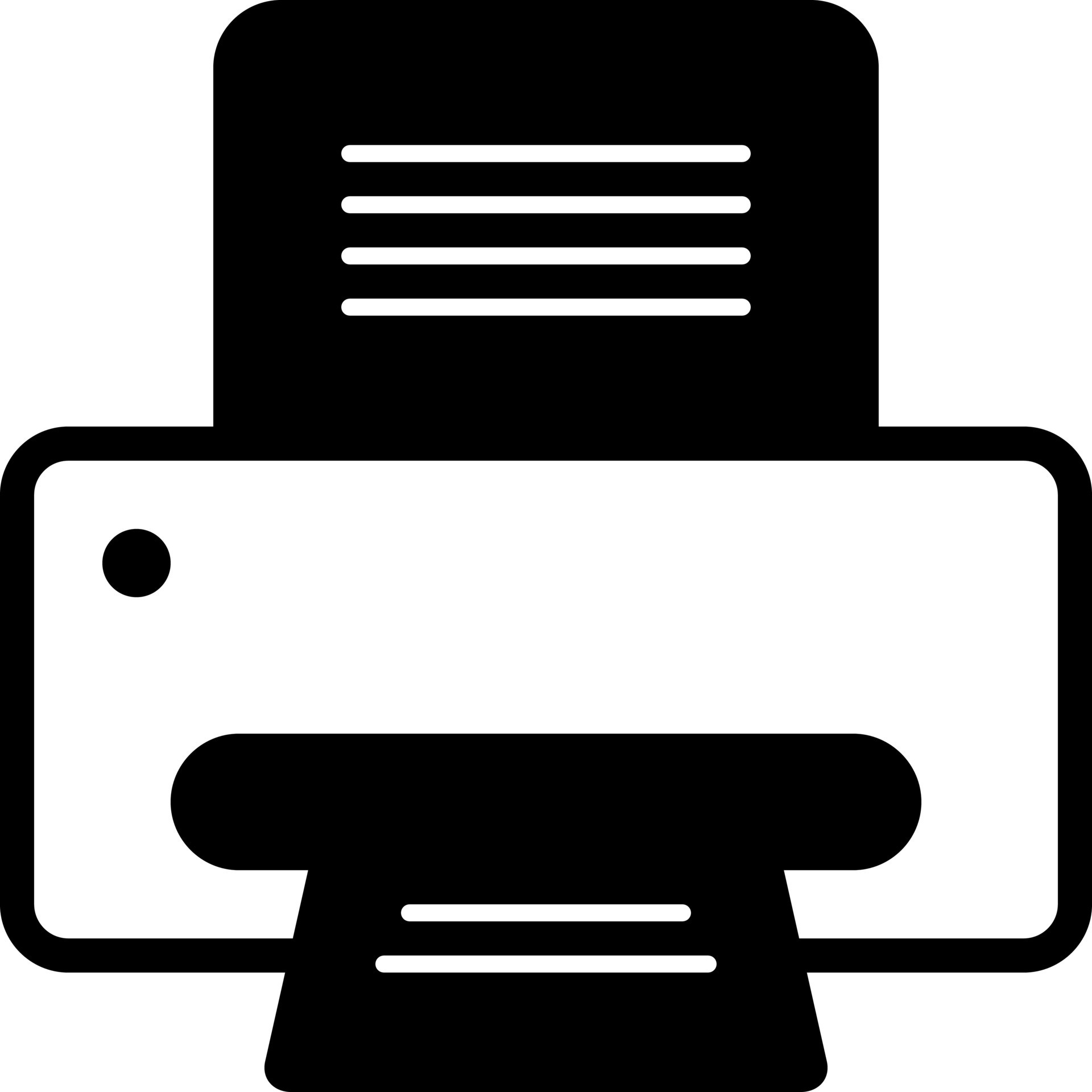 solid icon for printer 23545139 Vector Art at Vecteezy