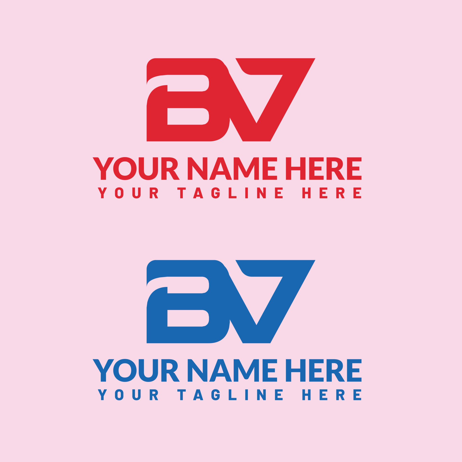 Bv letter logo or bv text logo and bv word logo design. 23545657 Vector Art at Vecteezy