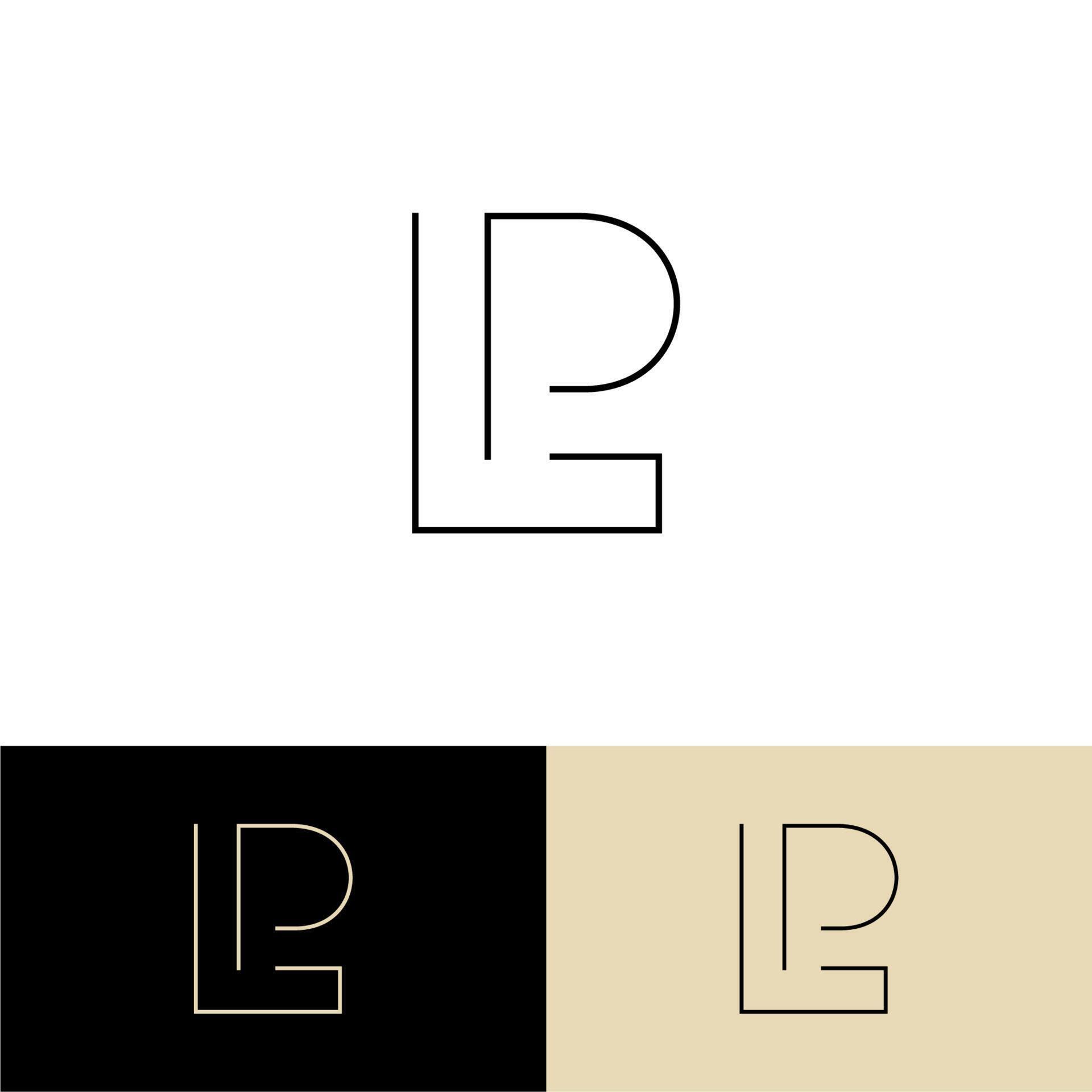 Logo Lp Premium Minimalist Alphabet Letters Initials Monogram Logo Lp Lp Initial Lp Letter