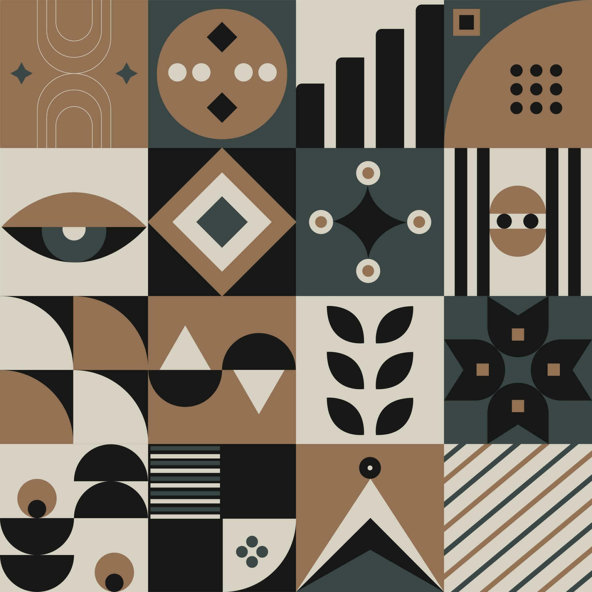 Abstract geometric pattern design in modern style. Vector illustration ...