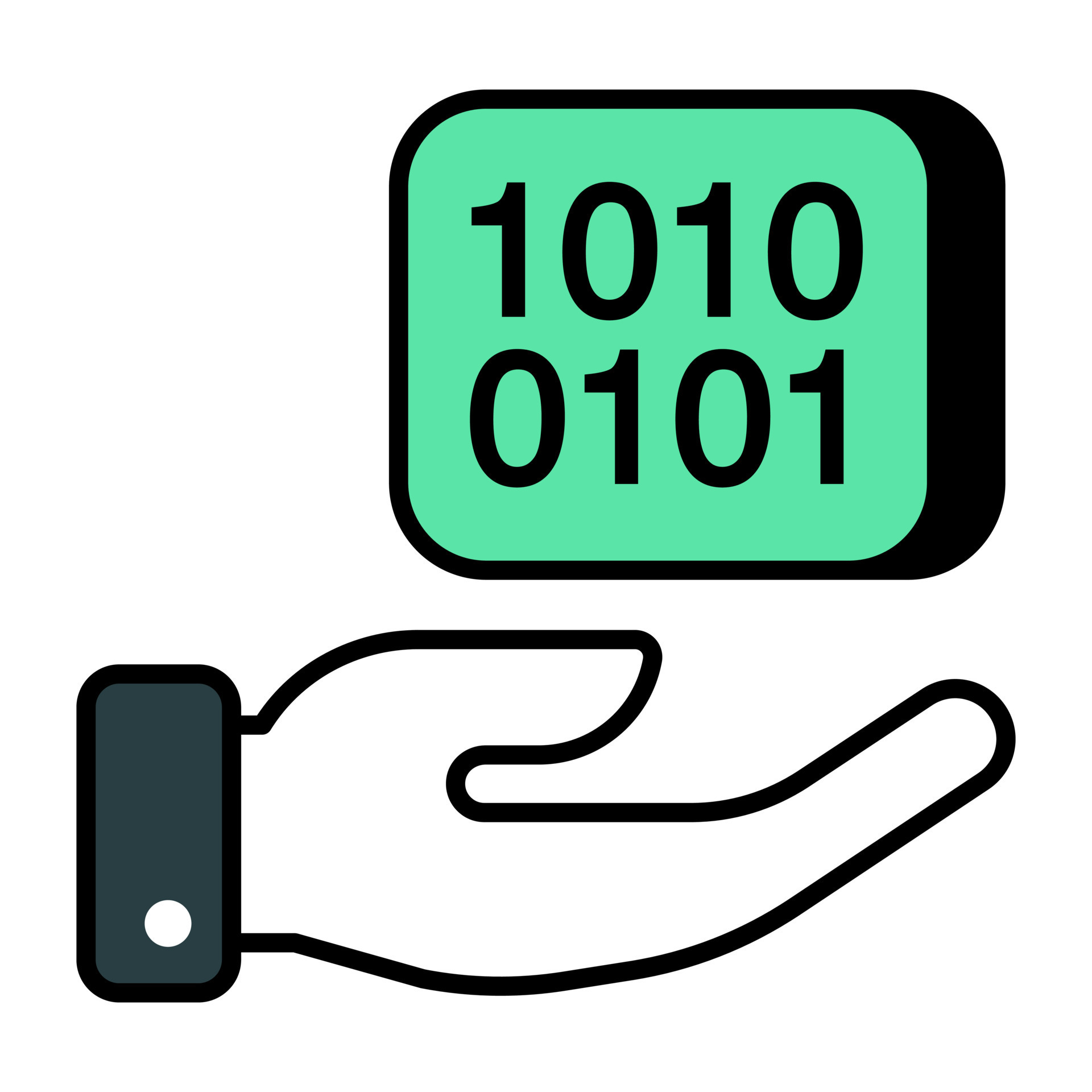 An icon design of binary code 23546721 Vector Art at Vecteezy