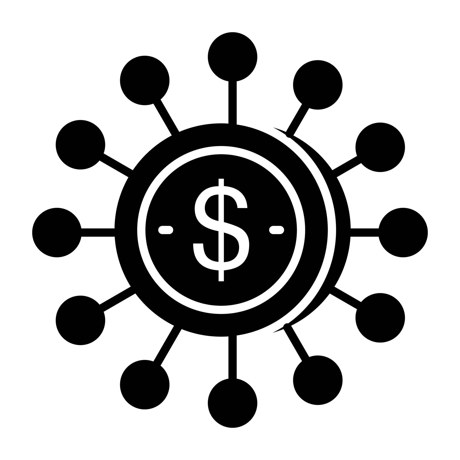 A solid design icon of financial network 23546782 Vector Art at Vecteezy