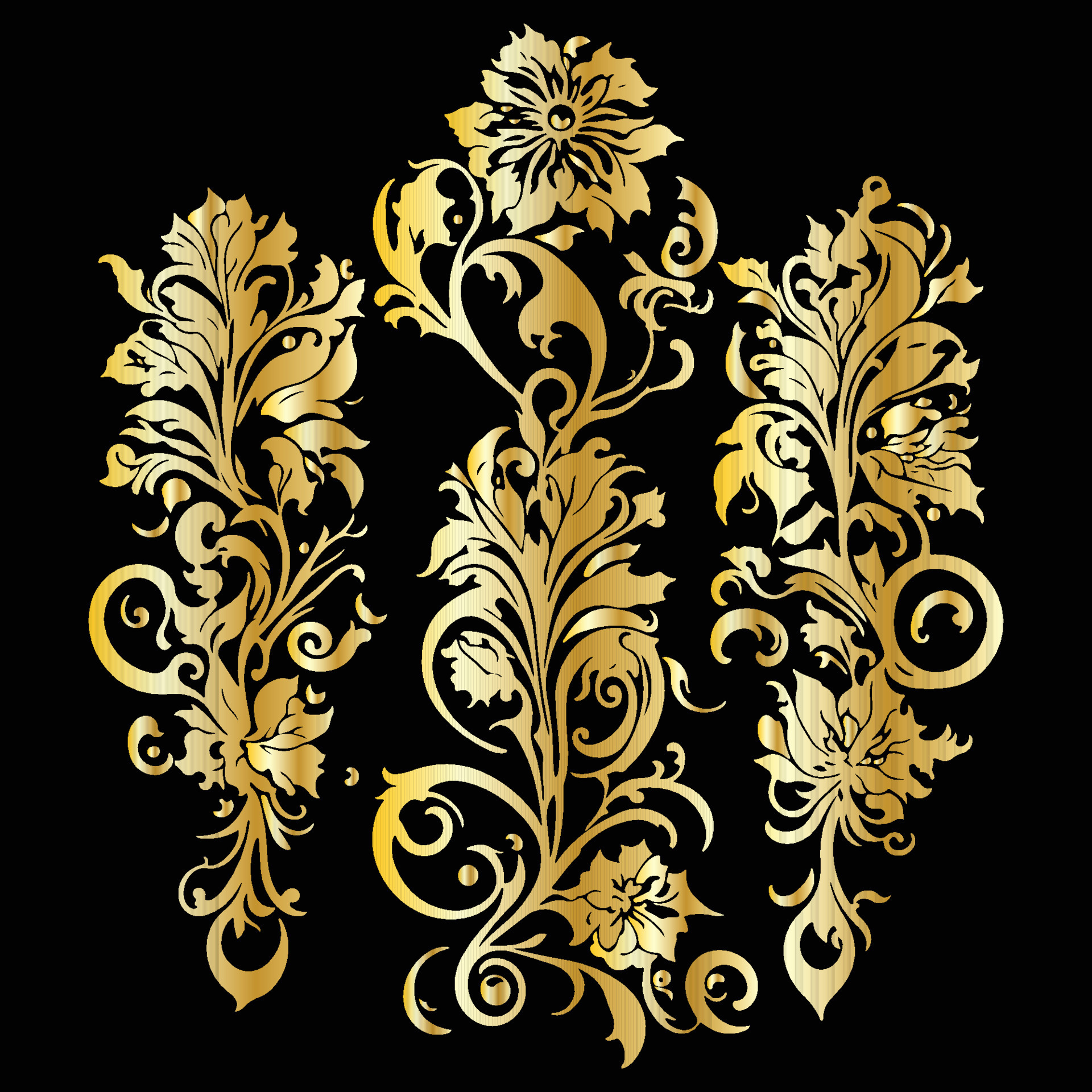 Floral Golden Ornament Vector Art, Golden Floral Ornaments, Floral ... Floral Golden Ornament Vector Art, Golden Floral Ornaments, Floral ...