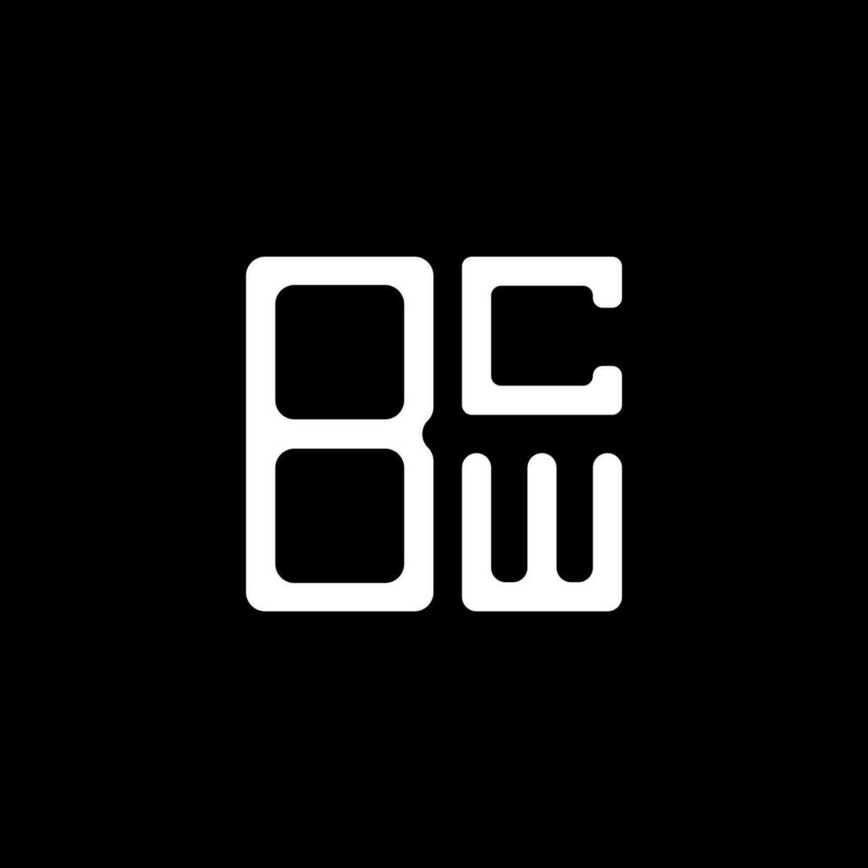 Diseño creativo del logotipo de la letra bcw con gráfico vectorial, logotipo simple y moderno de ...