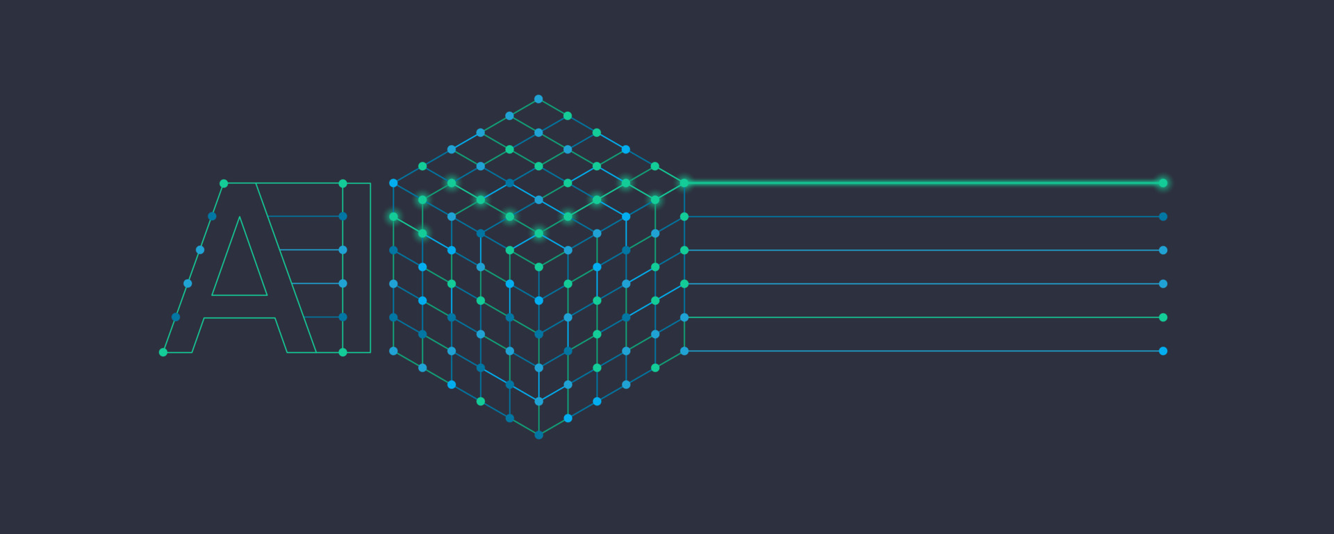 AI, machine learning, deep learning design element 23549487 Vector Art ...