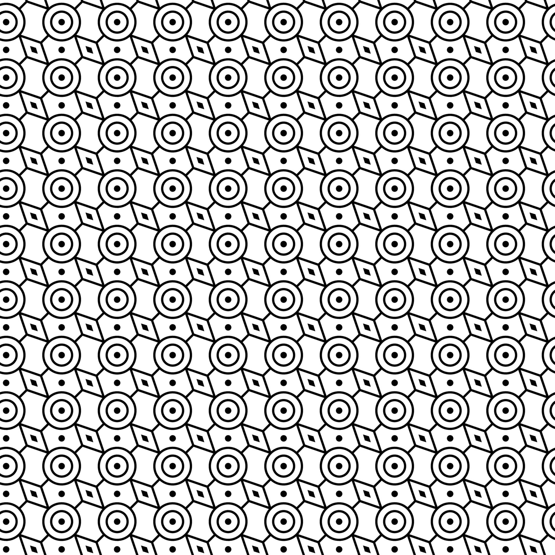 Geometric Texture Vector Seamless Pattern Illustration With Circle Shape And Geometrical Element