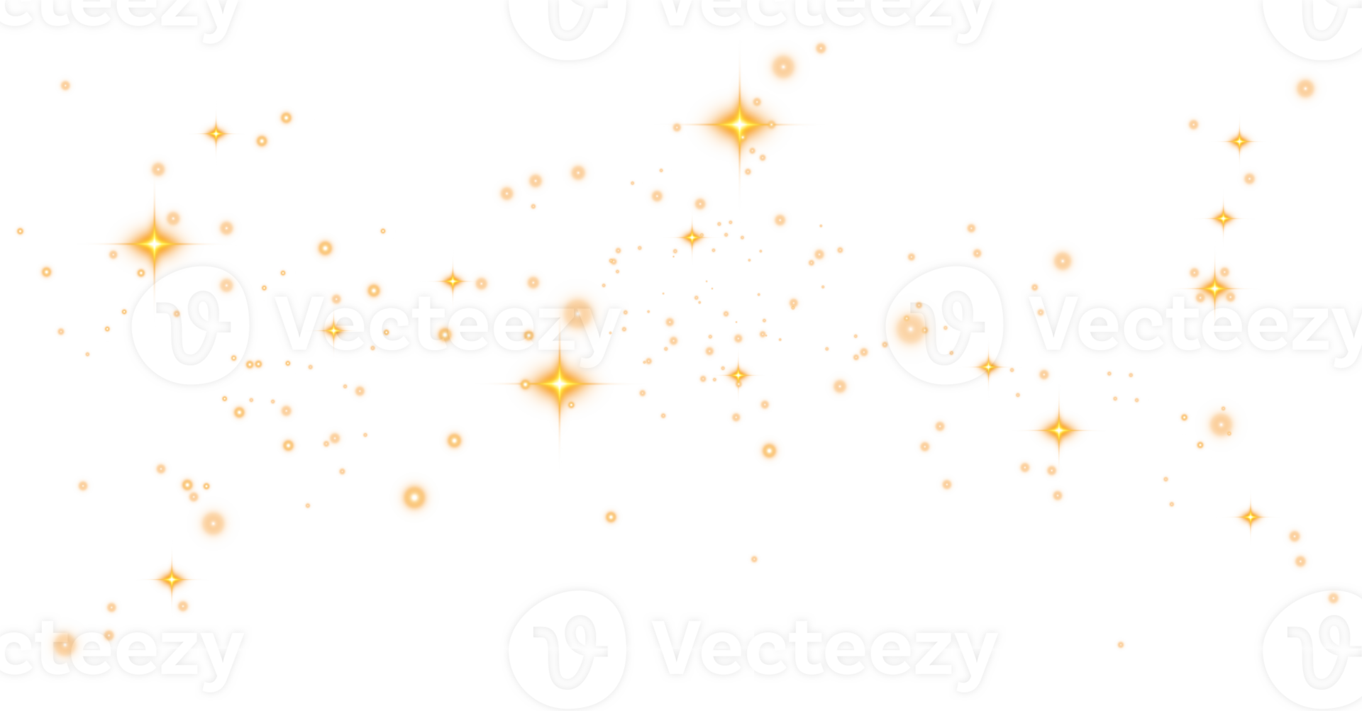 Abstract golden glitter wave illustration. Golden star dust sparkle particles isolated on ...