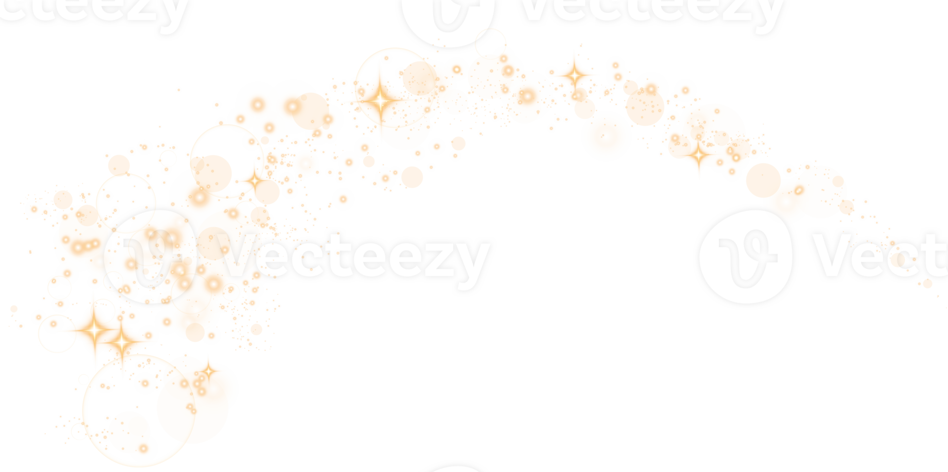 Abstract golden glitter wave illustration. Golden star dust sparkle particles isolated on ...