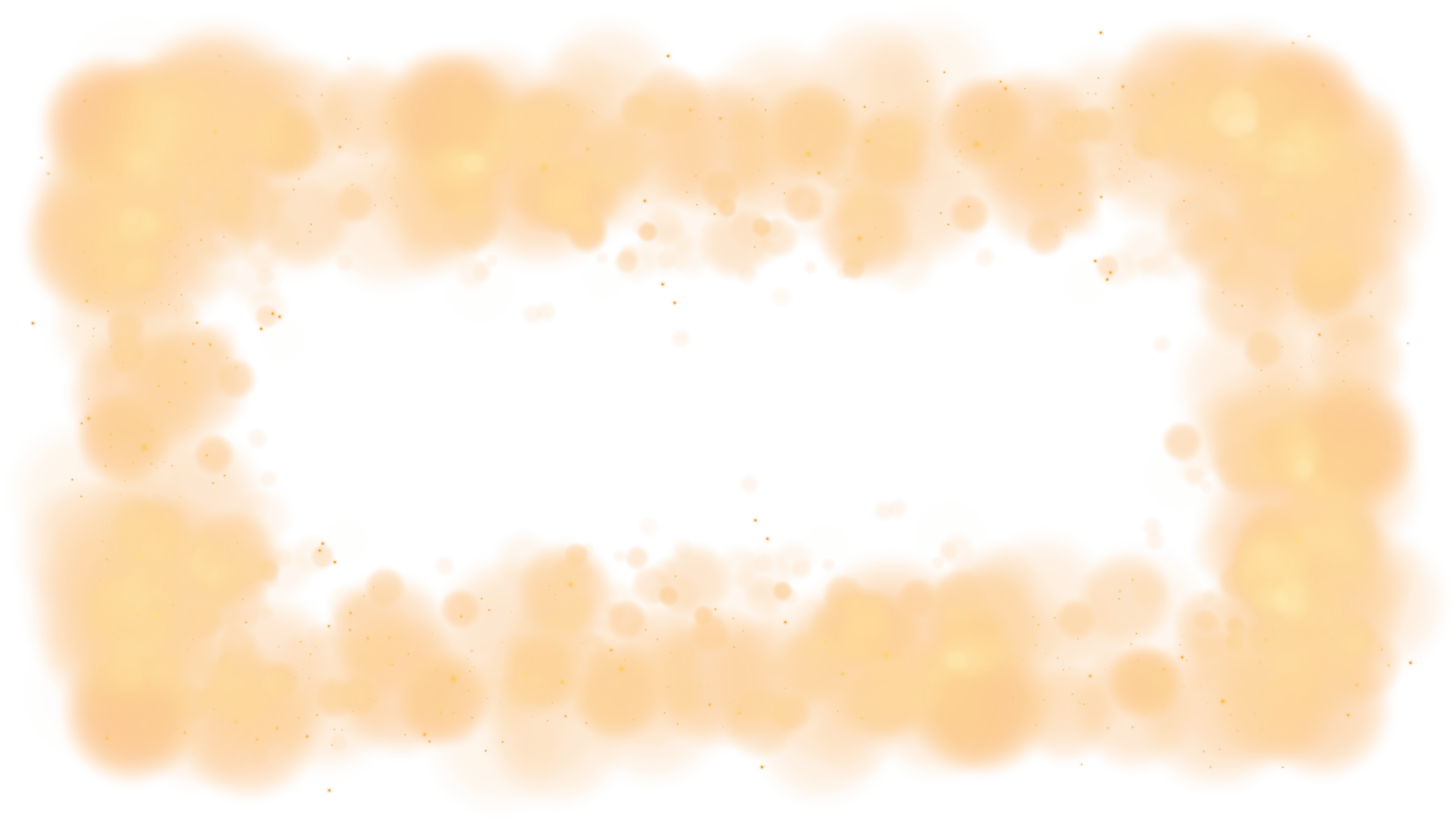 Golden shining bokeh lights with glowing particles on transparent background. PNG. 23550848 PNG