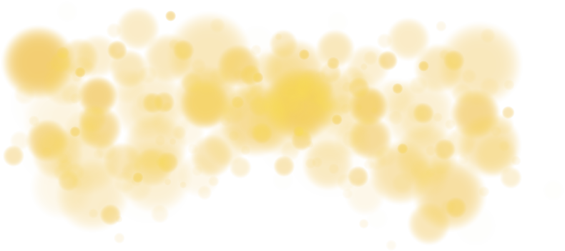 Golden shining bokeh lights with glowing particles on transparent background. PNG. 23550972 PNG