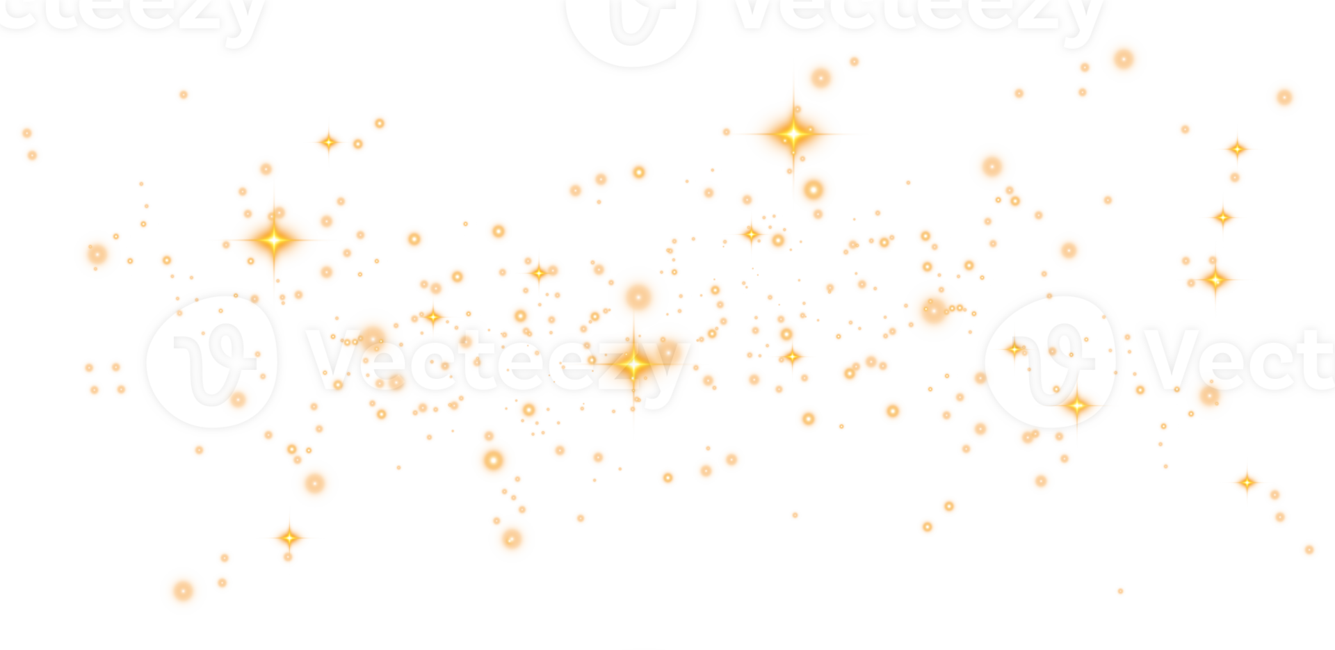 Abstract golden glitter wave illustration. Golden star dust sparkle particles isolated on ...