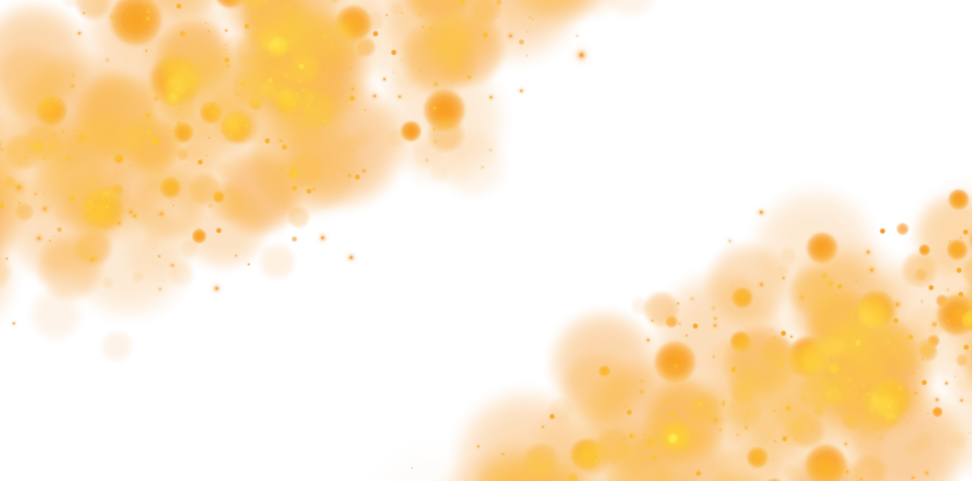 Golden shining bokeh lights with glowing particles on transparent background. PNG. 23551081 PNG