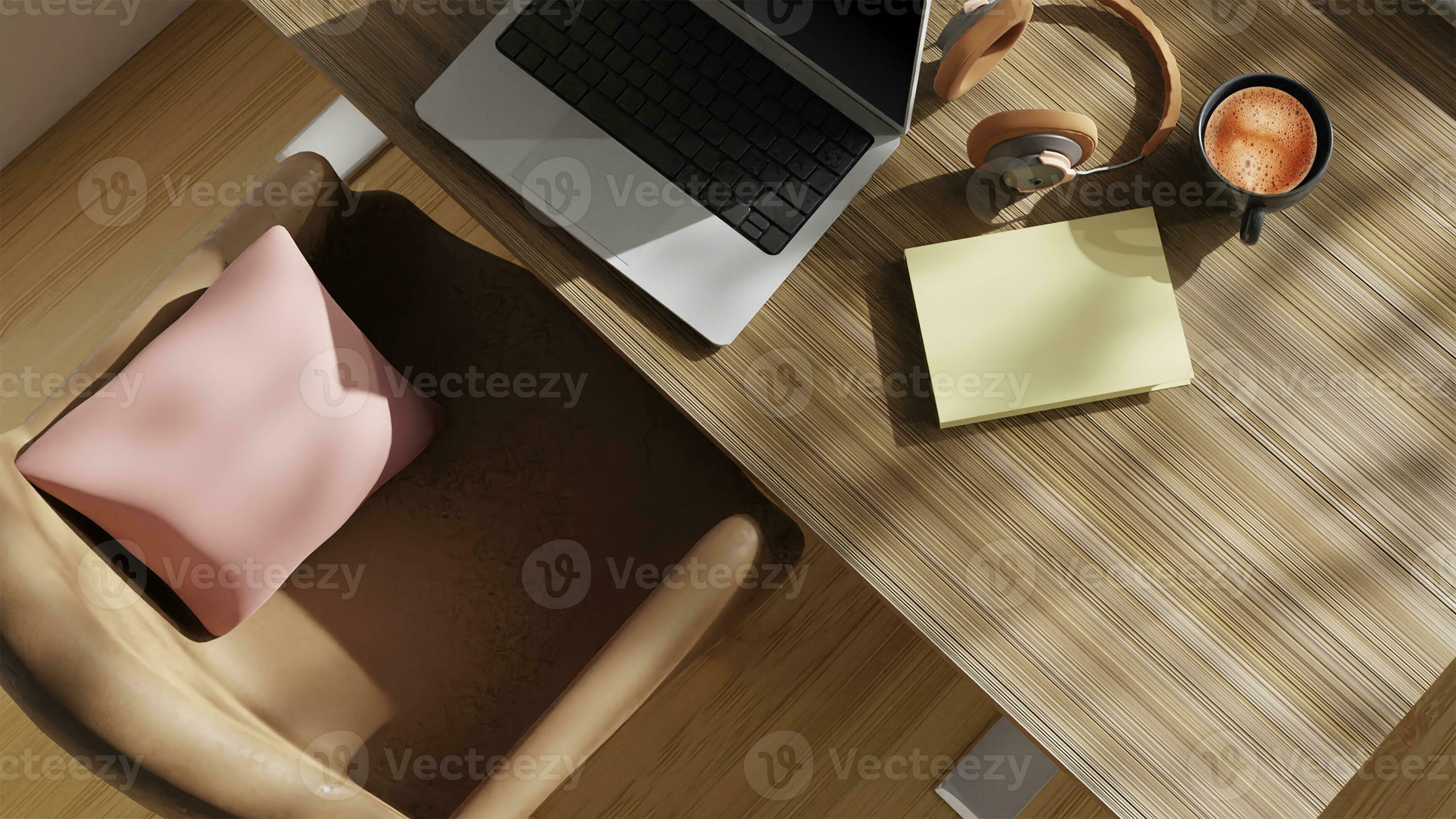 Laptop on the table concept work from anywhere. 23554488 Stock Photo at ...