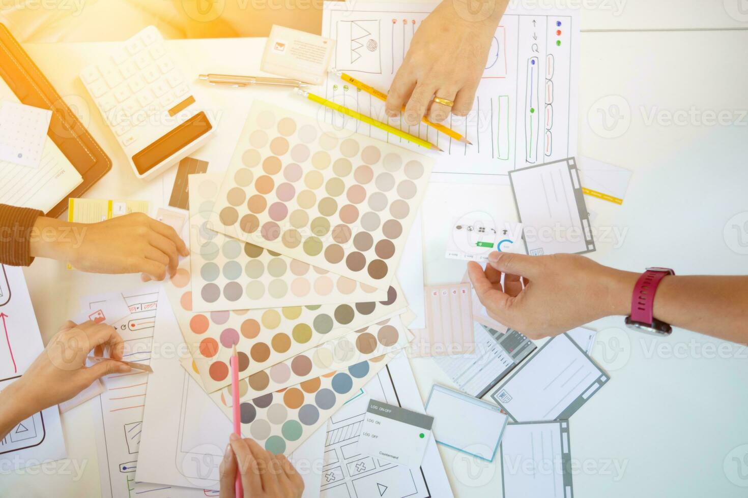 Mobile Application Developers Are Designing A Ux Ui System To Make The Display On The Phone