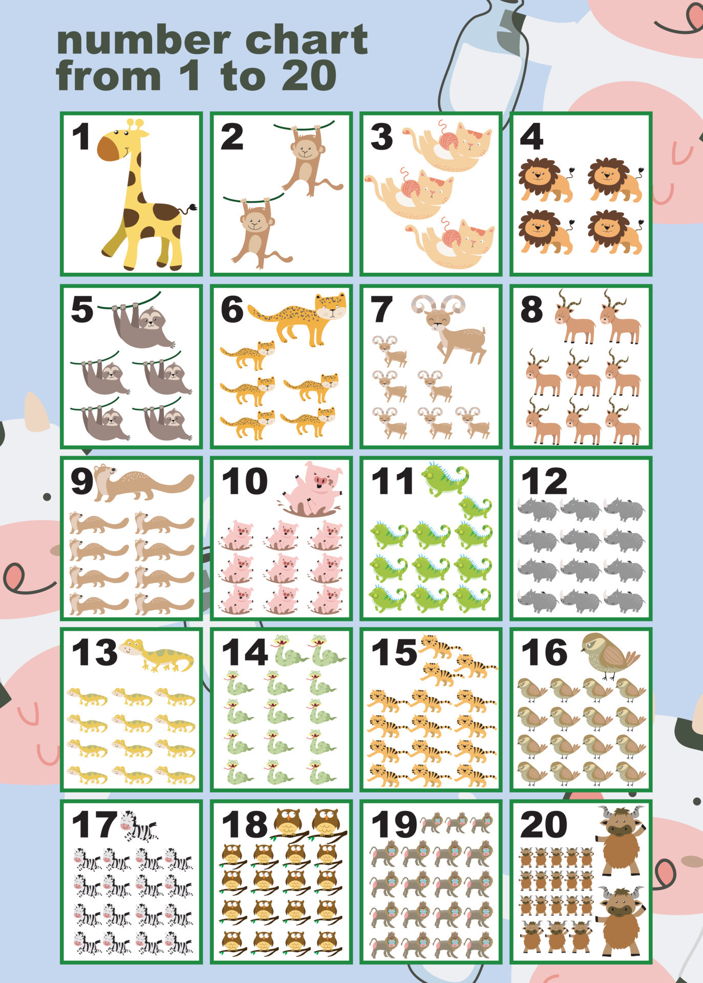 1 20 Chart Printable